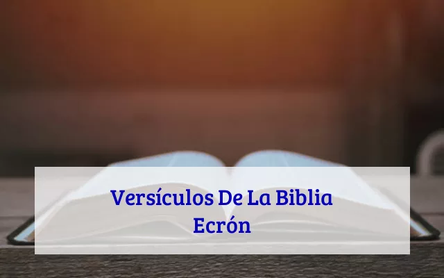65 Versículos De La Biblia 65 Versículos De La Biblia Ecrón – Escritura ...