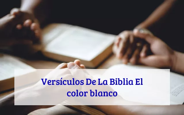 95 Versículos De La Biblia El color blanco