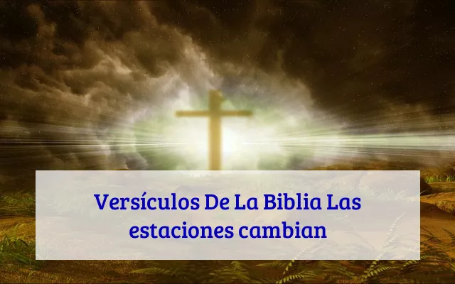 91 Versículos De La Biblia Las estaciones cambian